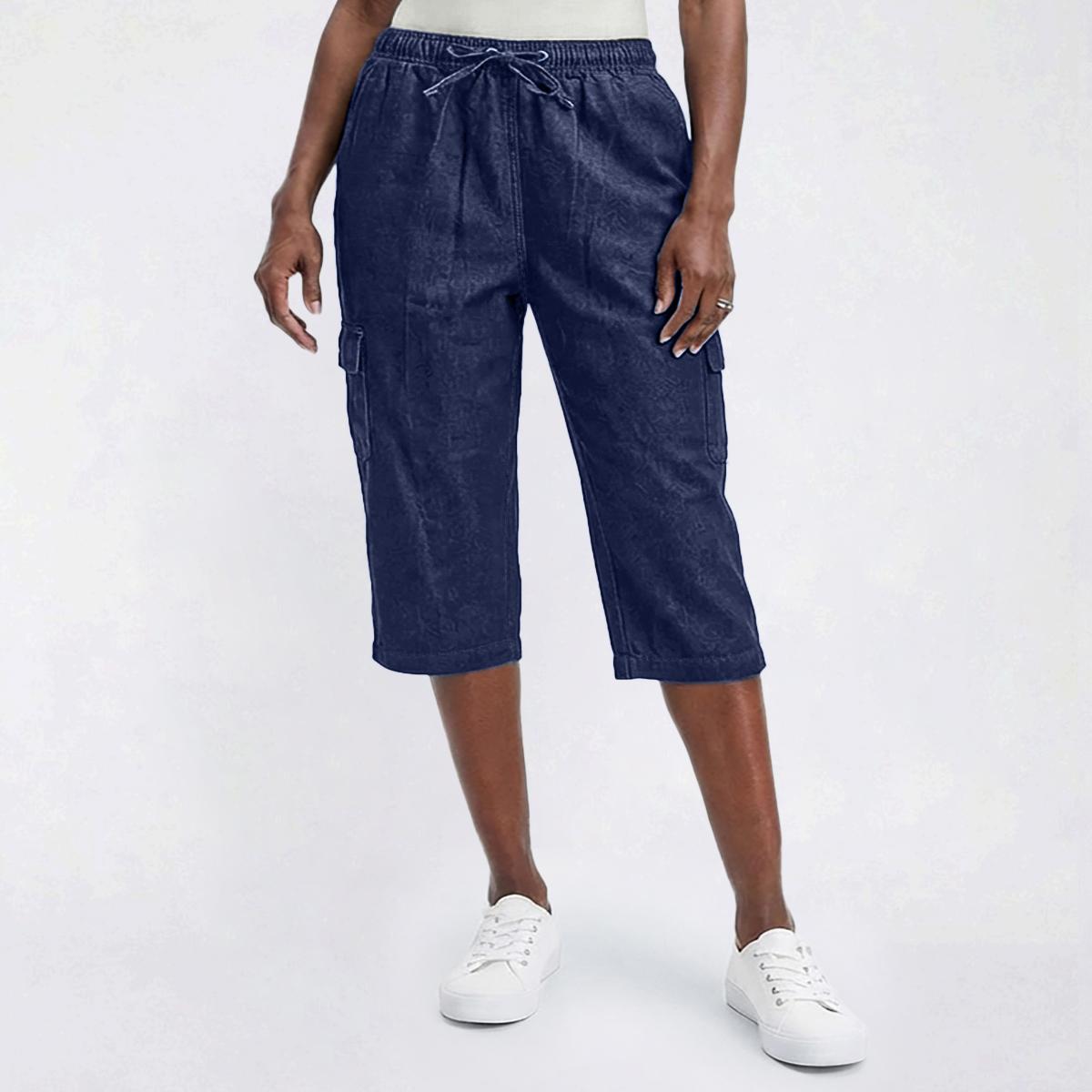 Click here for Womens Hasting & Smith Denim Cargo Capris prices
